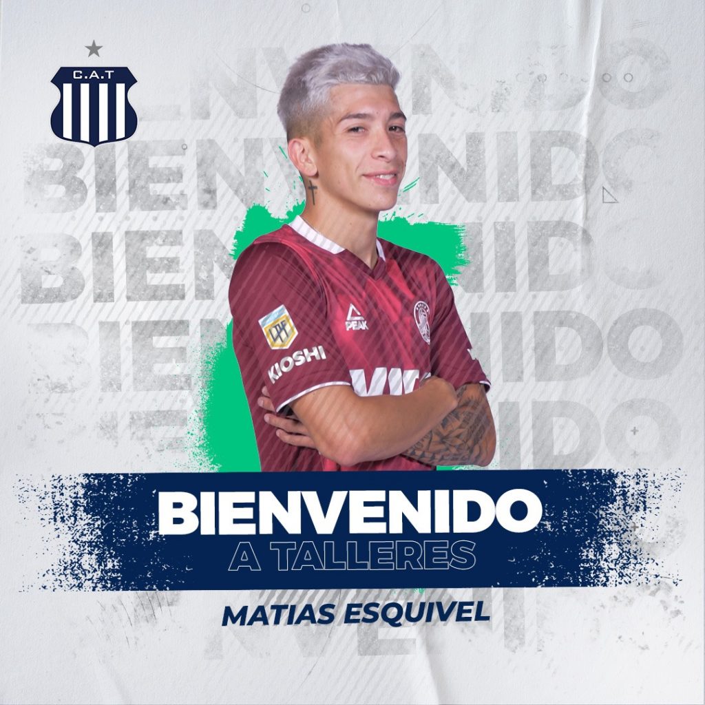 Matías Esquivel es refuerzo de Talleres - Club Atlético Talleres